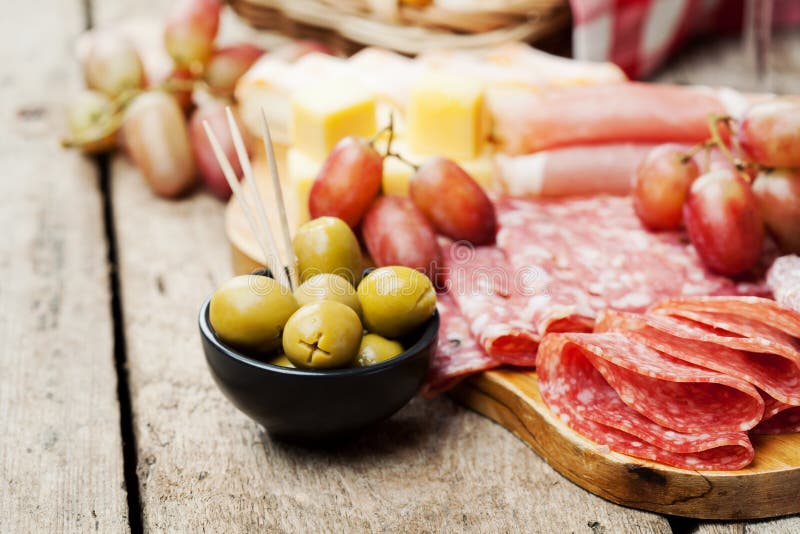 Cold cuts stock photo. Image of dinner, black, buffet - 45310052