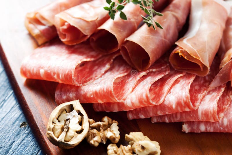 Cold cuts stock image. Image of buffet, antipasti, bacon - 71794049