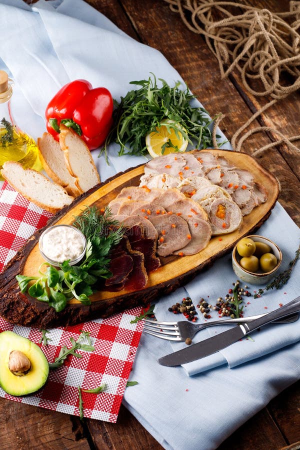 Cold Cuts - Different Types of Meat Stock Image - Image of closeup ...