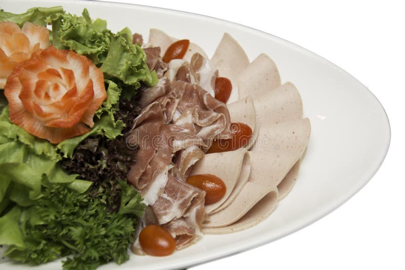Cold Cuts Meat the for Buffet Stock Photo - Image of snack, sausage ...