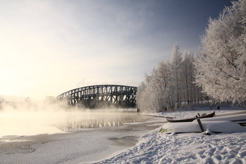Cold day stock image. Image of cool, view, snowy, bank - 11459215