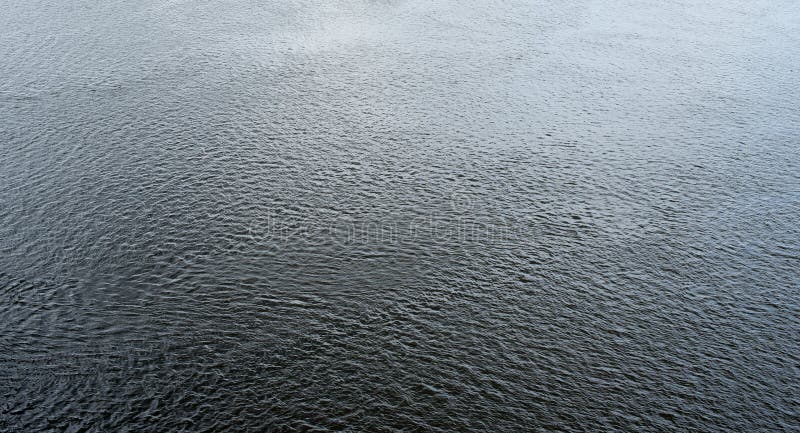 Cold and Deep Water Surface with Ripples Stock Image - Image of silver ...