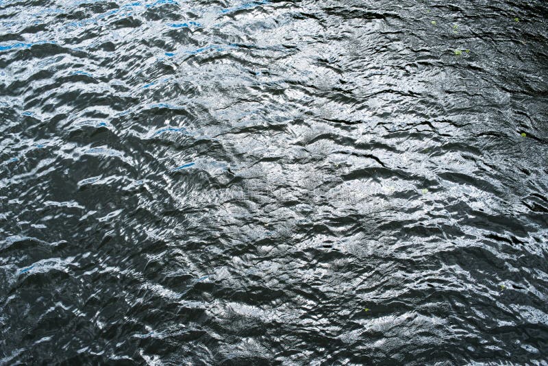 Cold and Deep Water Surface with Ripples Stock Photo - Image of ...