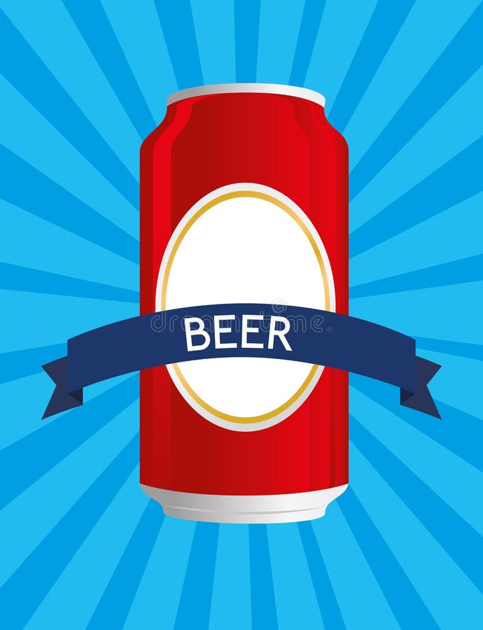 Cold and delicious beer stock illustration. Illustration of bottle ...