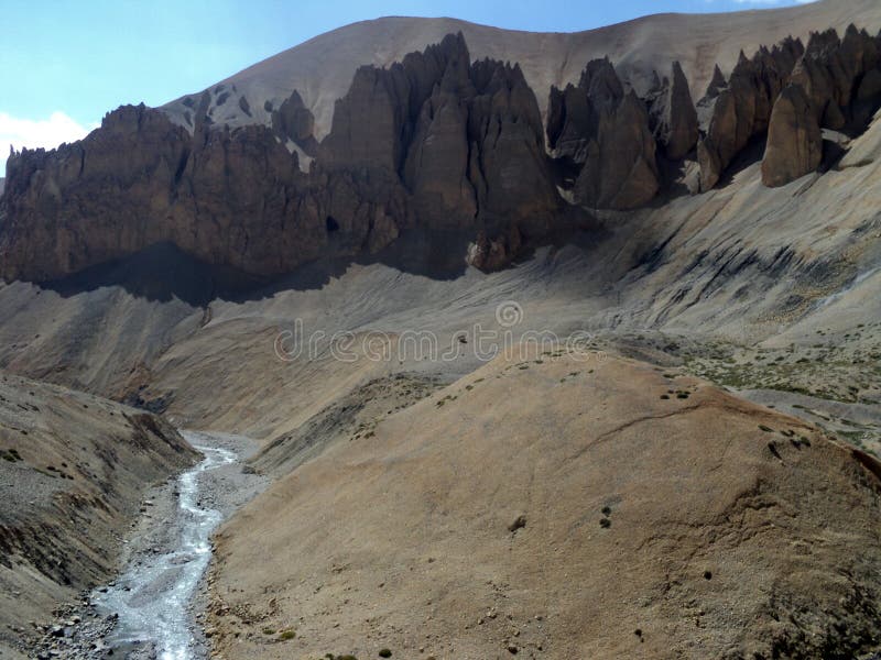 Cold desert stock image. Image of india, desert, rock - 86309493