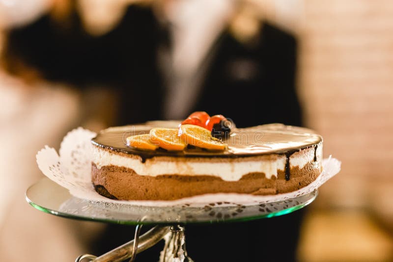 Cold Desserts and Wedding Cakes Stock Image - Image of dairy, closeup ...