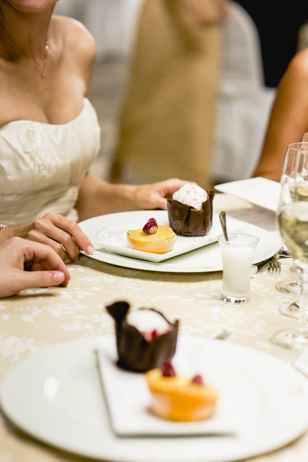 Cold Desserts and Wedding Cakes Stock Image - Image of delicious ...