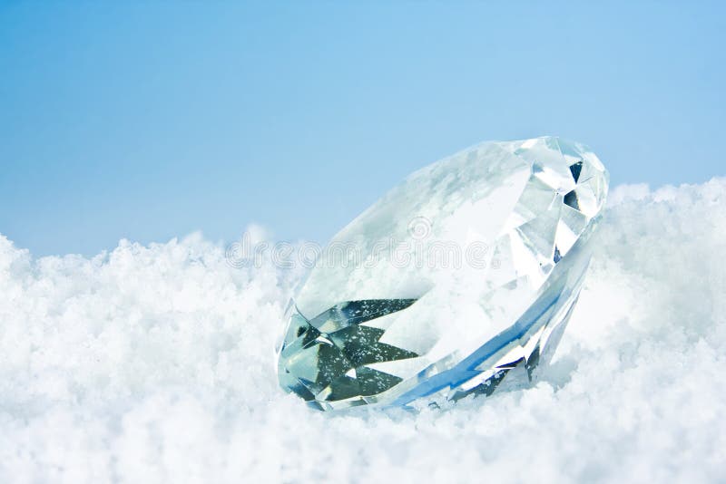 Cold diamond stock photo. Image of shape, freezing, blue - 12139908
