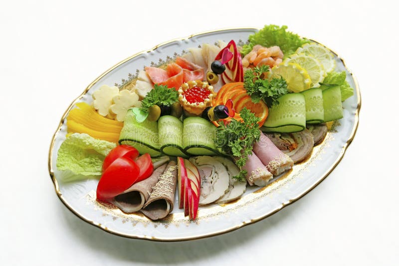 Cold buffet stock photo. Image of cold, meats, platter - 7674898