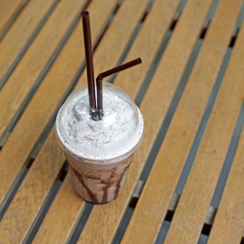 Cold Drink Chocolate Frappuccino Stock Image - Image of macchiato ...