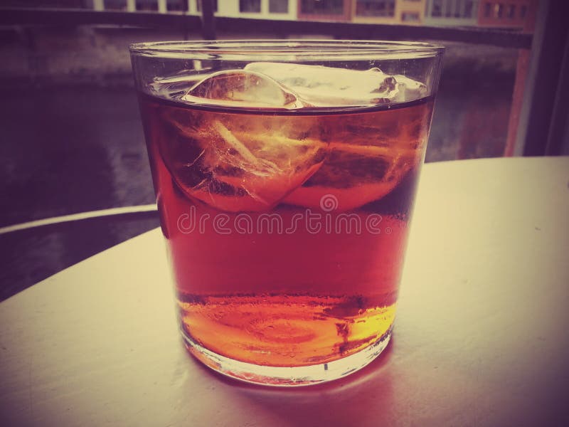 Cold Drink, Ice, Cold, Glass, Table, River. Stock Image - Image of ...