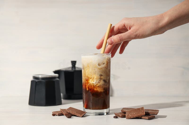 Cold Drink for Refreshing - Ice Coffee. Fresh Summer Drink Stock Image ...