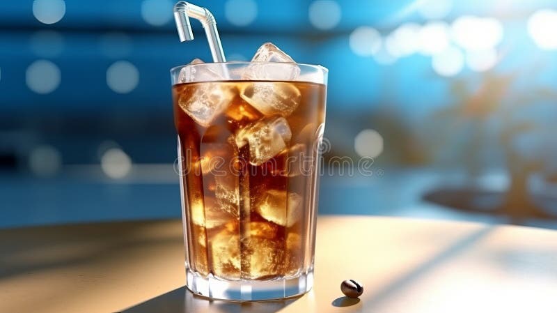 Cold Drink for Refreshing - Ice Coffee. Generative AI Stock ...