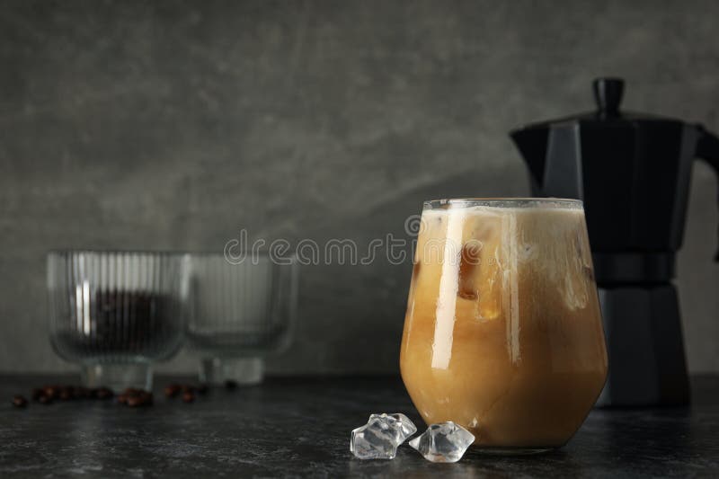 Cold Drink for Refreshing - Ice Coffee, Space for Text Stock Photo ...