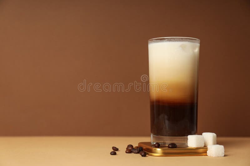 Cold Drink for Refreshing - Ice Coffee, Space for Text Stock Image ...