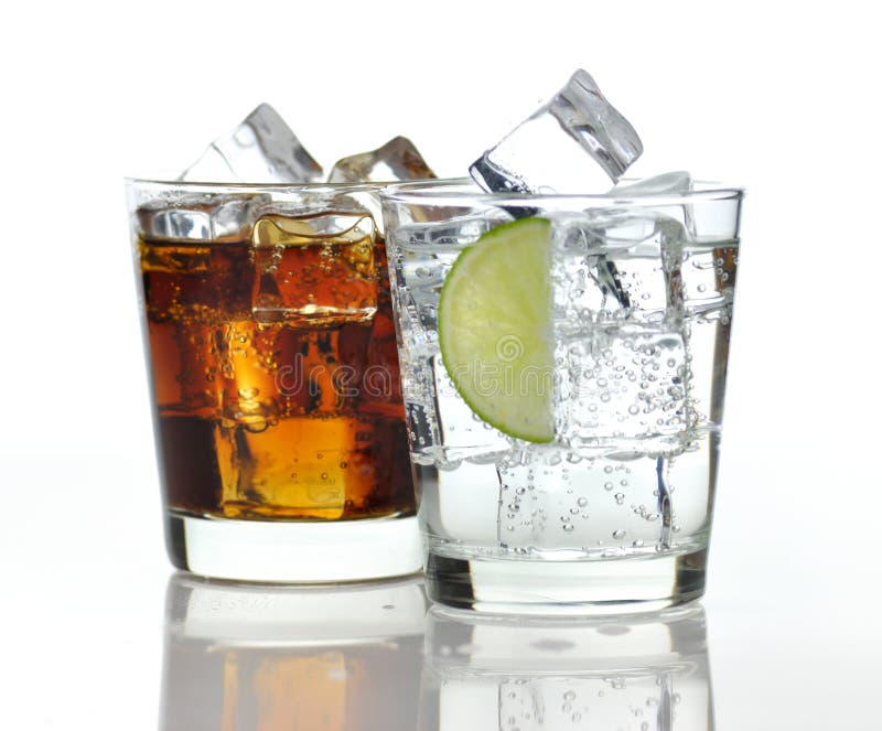 Cold drinks stock image. Image of cube, mint, lemon, alcohol - 13572227