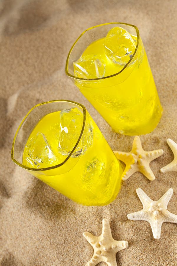 Cold drinks on the beach stock photo. Image of holiday - 60151444