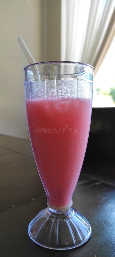 Cold Drinks with Ice Cubes on the Table are Refreshing Stock Photo ...