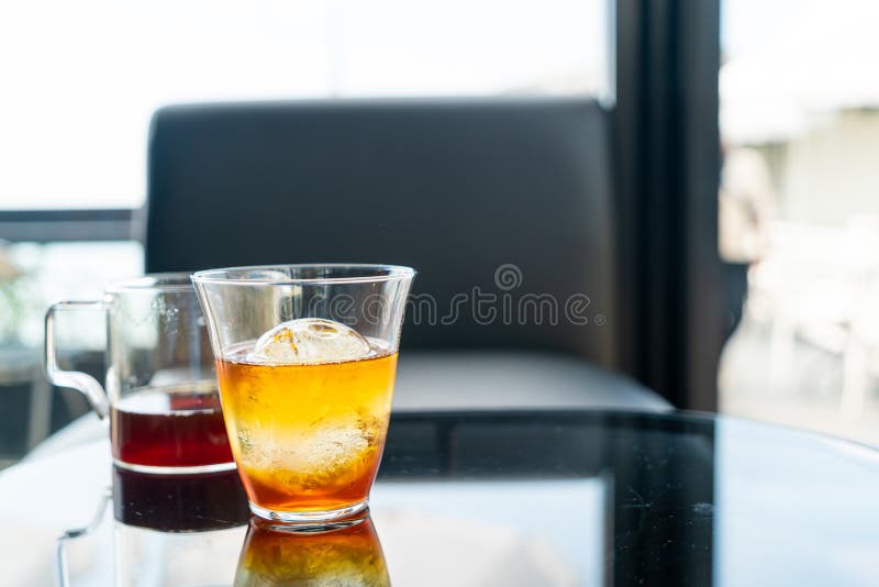 Cold Drip Coffee in Glass with Ice Ball Stock Photo - Image of hipster ...