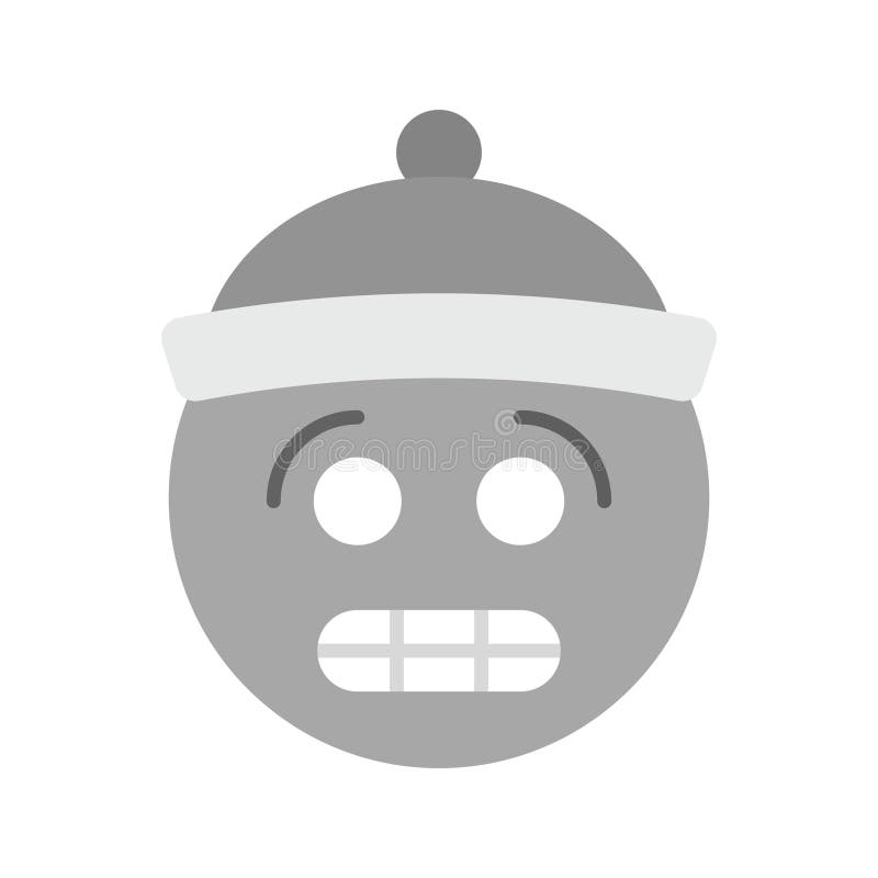 Cold Face Icon Vector Image. Stock Vector - Illustration of emoji ...