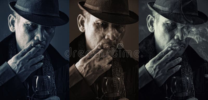 Cold faces of old mafia stock image. Image of gangster - 53856161