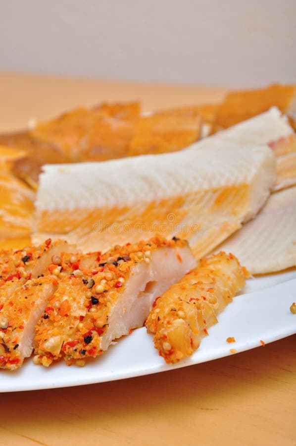 Cold fish platter stock image. Image of ripe, orange - 48646635