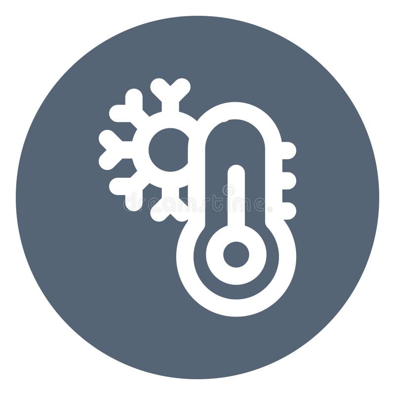 Cold, Forecast Bold Outline Vector Icon Which Can Easily Modify or Edit ...