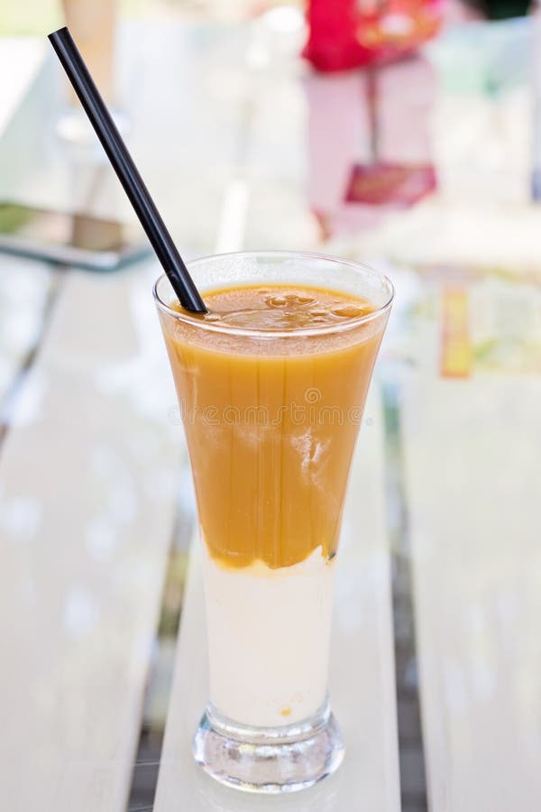 Cold Fresh Cocktail on the Table Stock Image - Image of phuket, season ...
