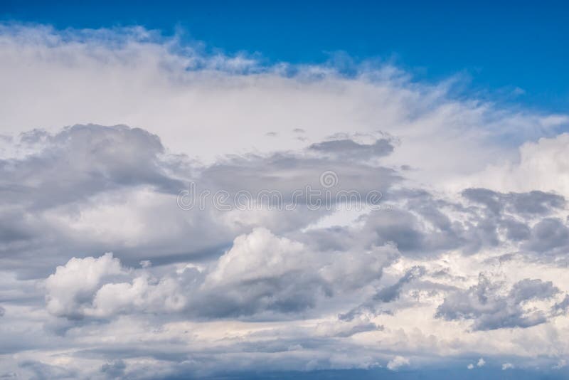 Clouds with Full Colour Sunset Sky Stock Photo - Image of color ...