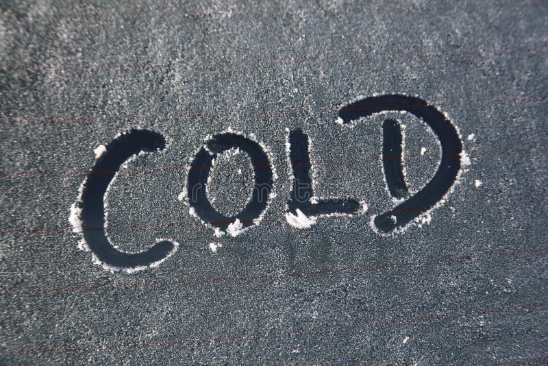 Cold stock photo. Image of sign, freezing, horizontal - 43373796