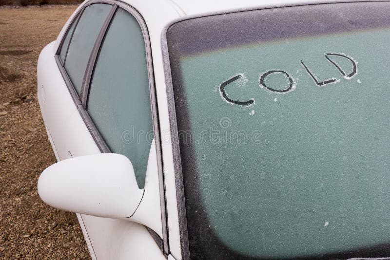 Cold frozen car stock image. Image of environment, frost - 63041681