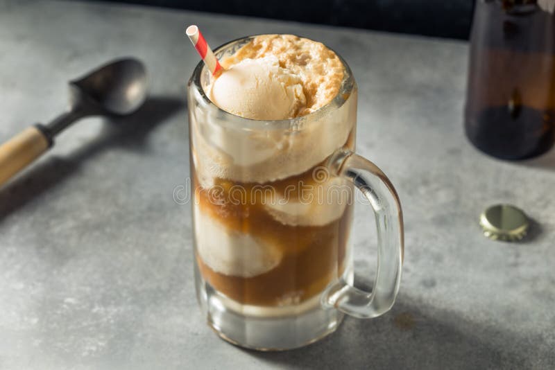 Cold Frozen Root Beer Float Stock Photo - Image of foam, refreshing ...