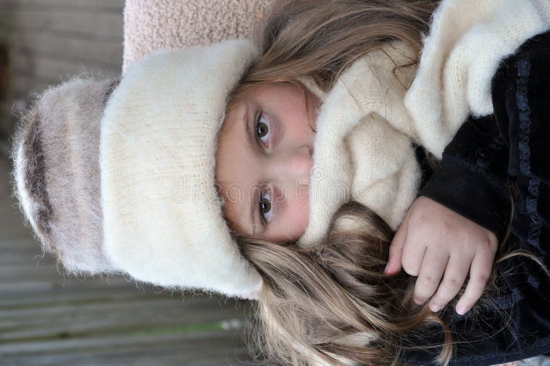 Cold girl stock photo. Image of caucasian, beanie, warmth - 9787406