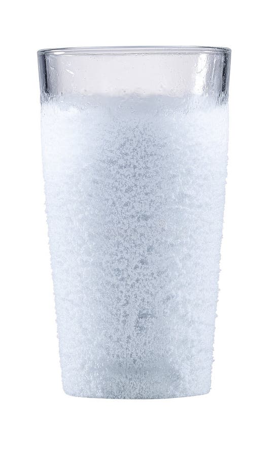 Cold Glass with Heavy Frost Stock Photo - Image of white, drink: 54594976