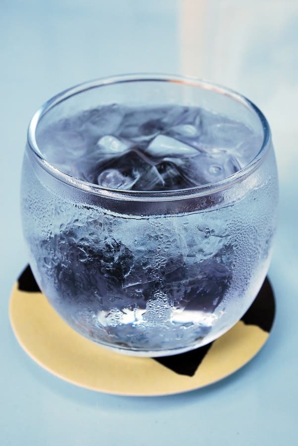 Cold Glass with Ice Water stock photo. Image of drink - 9216826