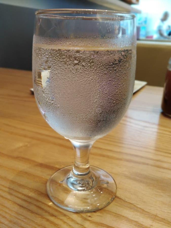 A cold glass of water stock photo. Image of glass, cold - 154590790