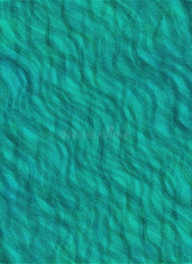 Cold Green Background with Wavy Green Stripes Stock Illustration ...