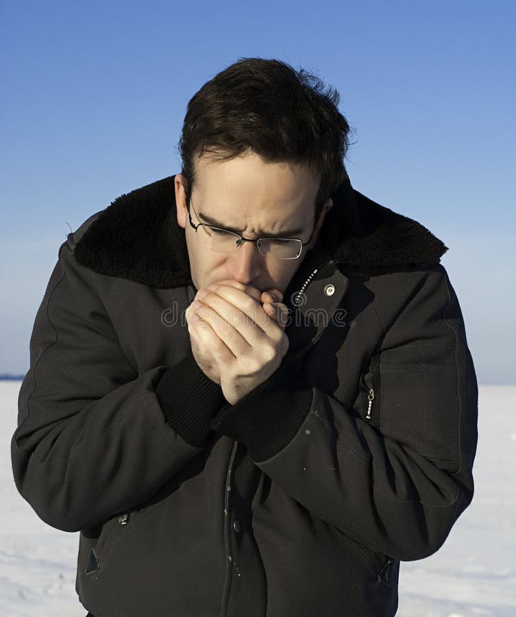 Cold Hands stock photo. Image of handsome, caucasian - 13067044