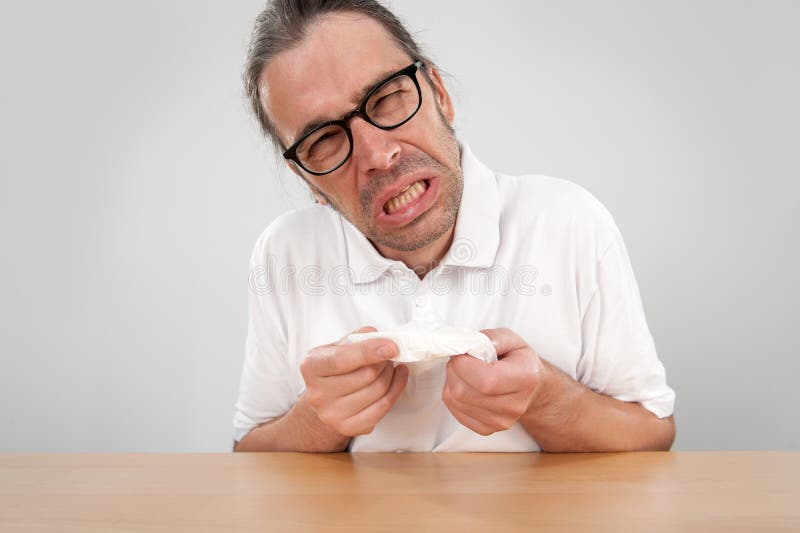 Cold in the head stock photo. Image of medicine, isolated - 37074036