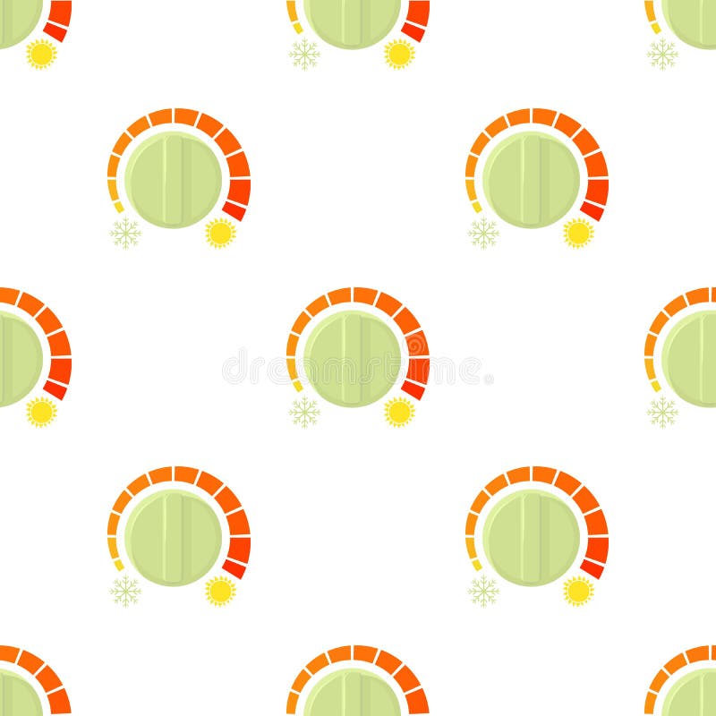 Cold Heat Regulator Pattern Seamless Vector Stock Vector - Illustration ...