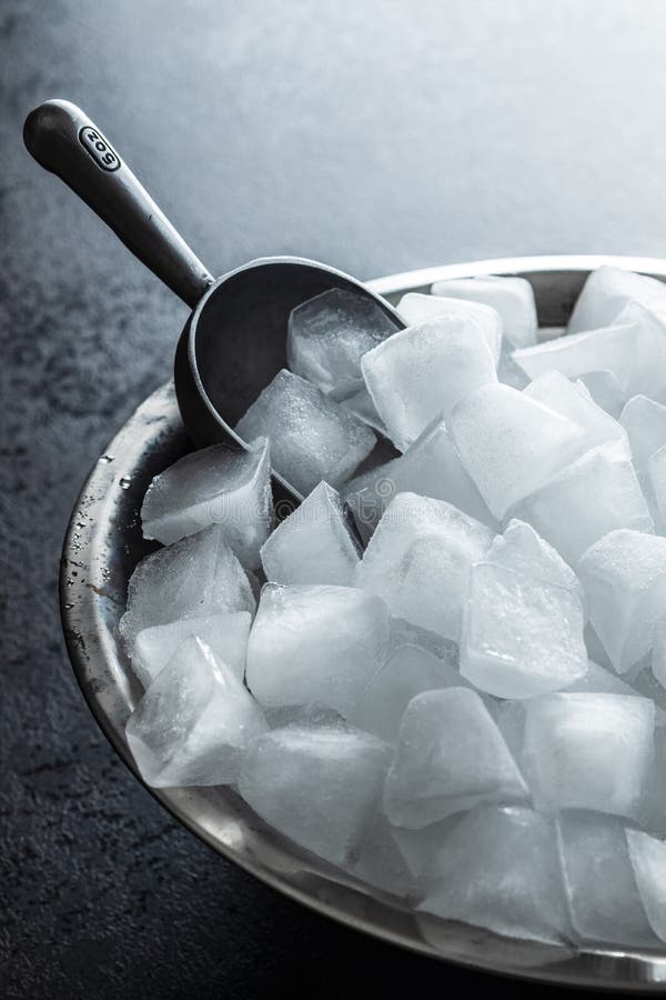 Cold ice cubes stock photo. Image of frost, food, glass - 189184990