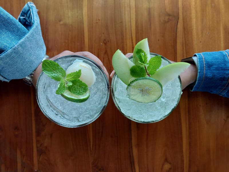 Cold Ice Lychee Mojito and Apple Mojito Make Your Day More Freshness ...