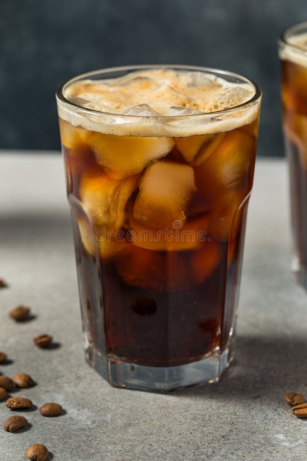 Cold Iced Americano Coffee stock image. Image of breakfast - 323771155