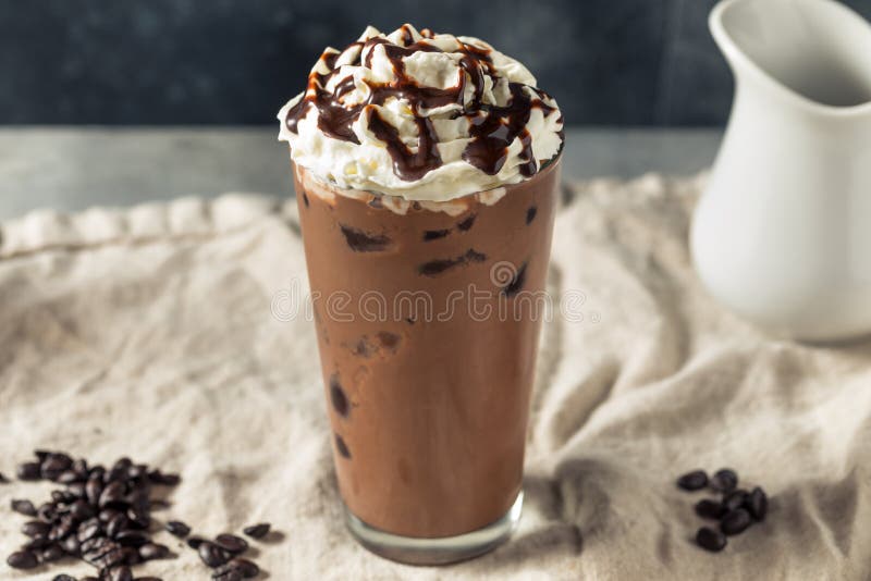 Cold Iced Mocha Coffee stock image. Image of delicious - 256830235