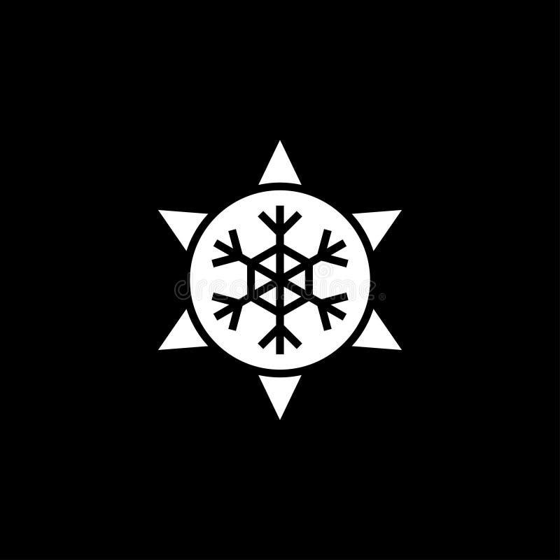 Cold Icon. Snowflake Sign Icon. Air Conditioning Symbol. Vector Stock ...