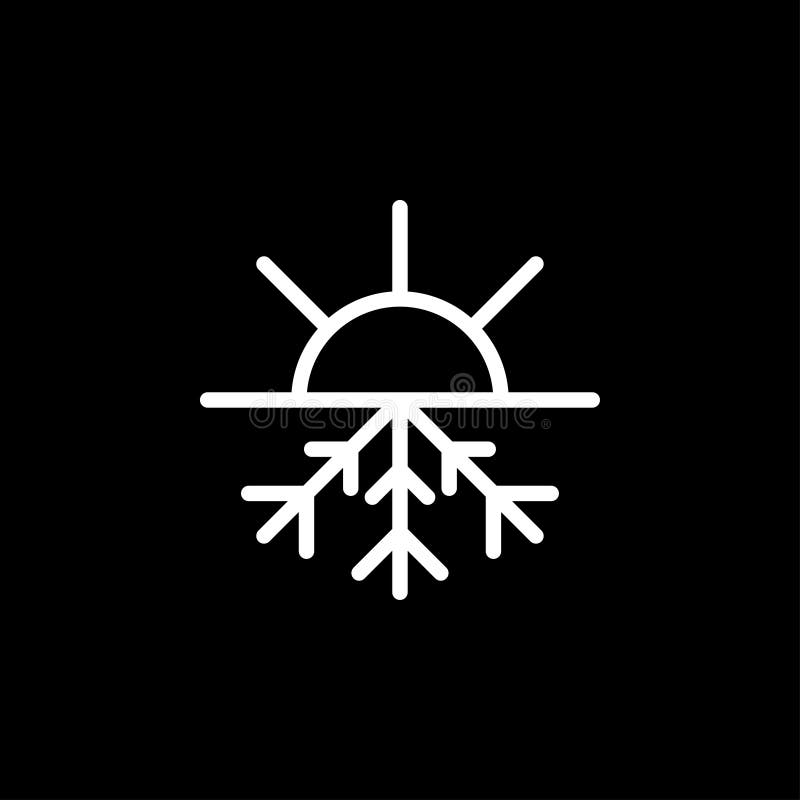Cold Icon. Snowflake Sign Icon. Air Conditioning Symbol. Vector Stock ...