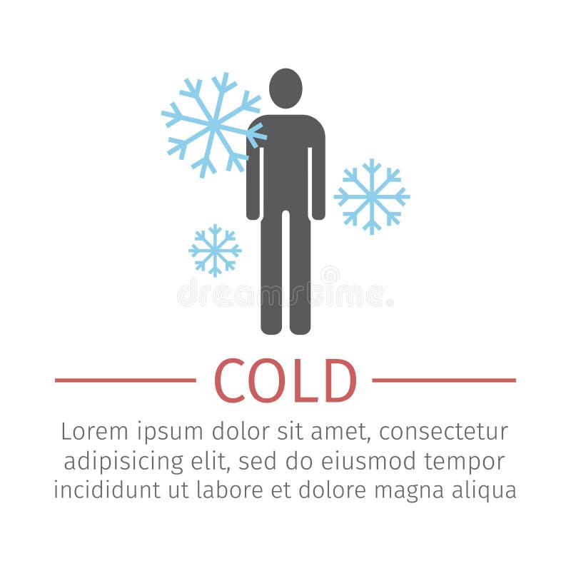 Cold Line Icon. Vector Sign for Web Graphic. Stock Vector ...