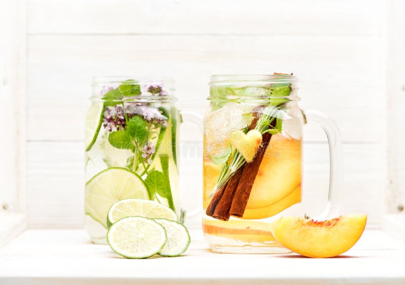 Cold Infused Detox Water stock photo. Image of apricot - 98176866