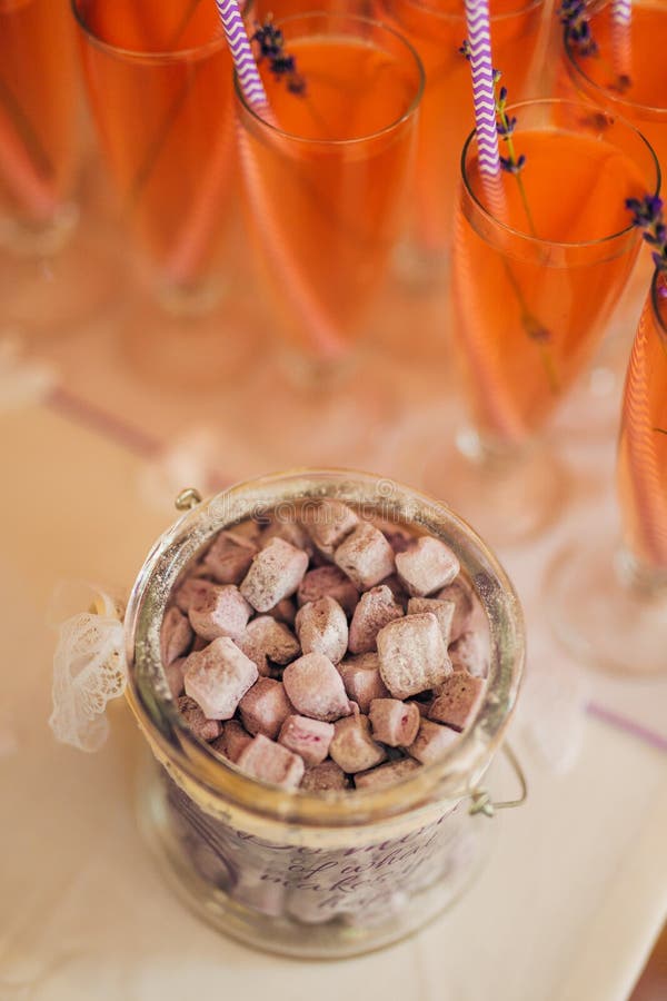 Cold Infused Detox Water with Lemon and Lavender Stock Photo - Image of ...