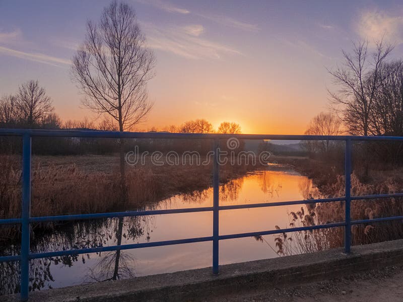 January sunset stock image. Image of sunset, fire, sunrise - 77247